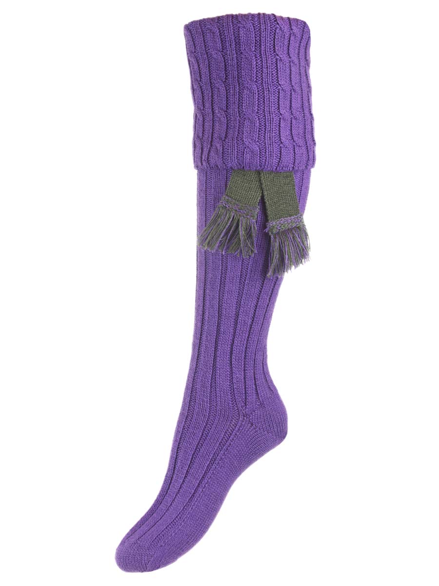 Harris Shooting Socks for Women in Lavande | Wide Calf Fit
